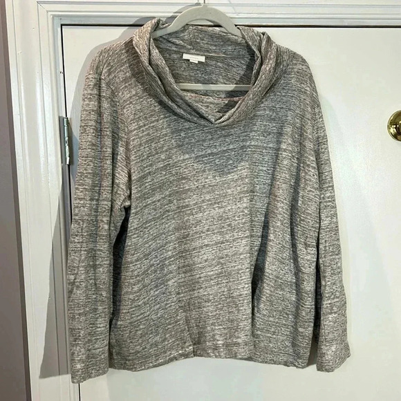 Tops | Pure Jill Cowl Neck Top Xl Pockets Lagenlook Preppy Tennis Light ...